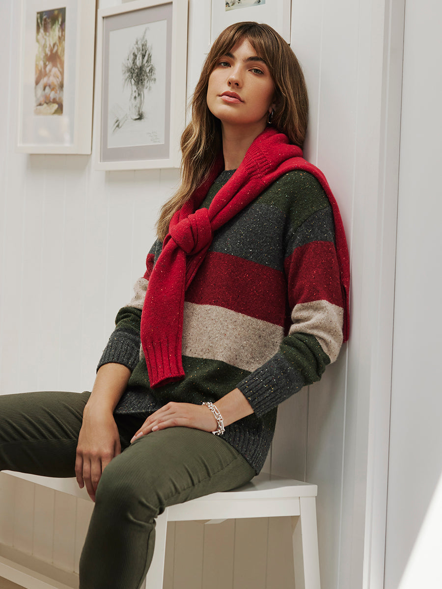 YARRA TRAIL Bold Stripe Jumper – Burton's Clothing Co.