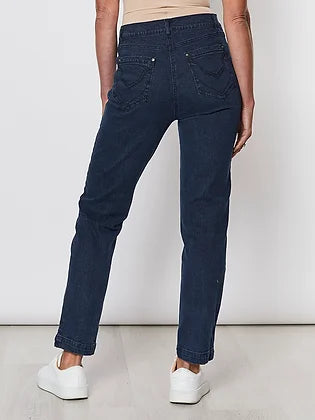 Slim Leg Miracle Jean | Dark Denim – Burton's Clothing Co.