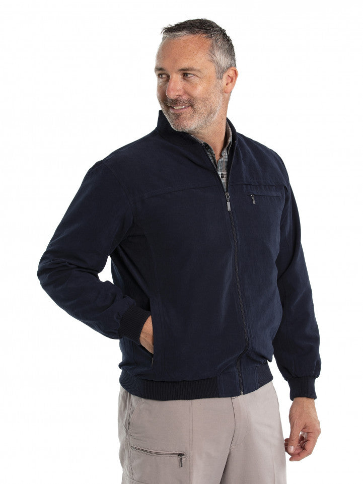 Microfibre Bomber Jacket | Ink – Burton's Clothing Co.